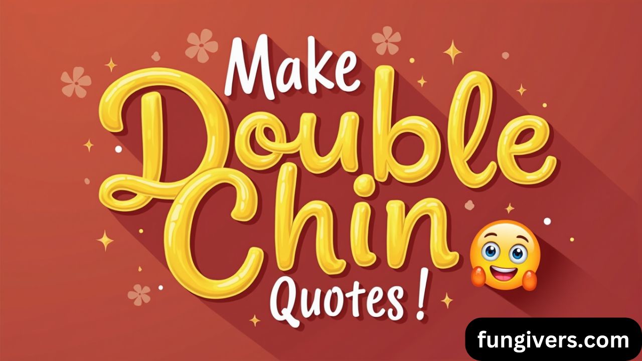 200+ Funny & Creative Double Chin Quotes - fungivers.com